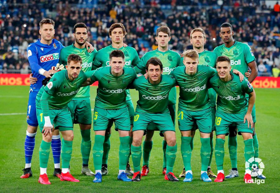 EQUIPOS DE FÚTBOL: REAL SOCIEDAD contra Real Madrid 06/02/2020 Copa del Rey