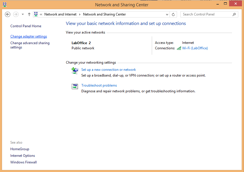 cara membuat /mengganti IP Address di Laptop Windows 8 - Warung Internet