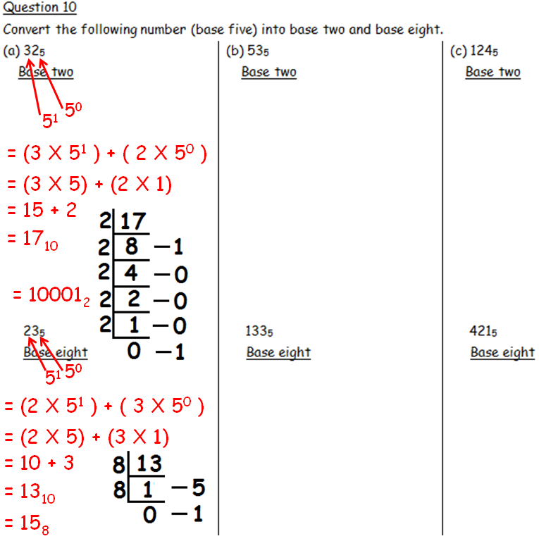 aay TUITION : F4 Math Chapter 2 Number Bases - Q10(b)(c) answer