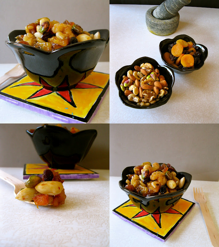 Warm Dry Fruit And Nut Salad - Few Minute Wonders