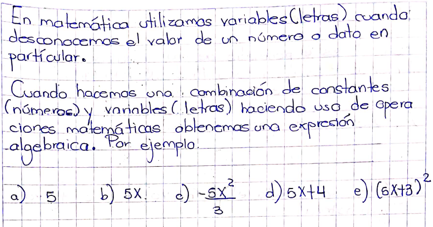 SOMOSMATECR: ¿QUÉ ES UNA EXPRESIÓN ALGEBRAICA? ¿CÓMO PUEDO CALCULAR SU ...