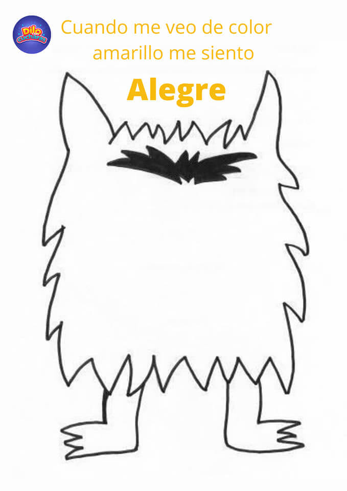 Coloreamos al Monstruo de Colores | Mundo de Rukkia