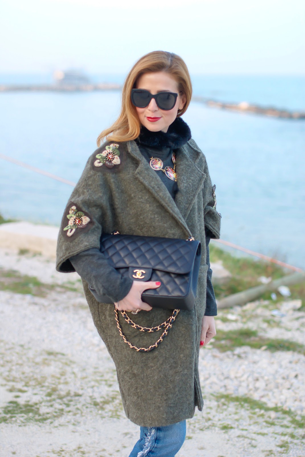 Wool embroidered coat: casual with elegance | Fashion and Cookies ...