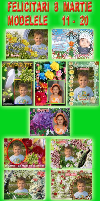FELICITARI PERSONALIZATE: MODELE FELICITARI 8 MARTIE