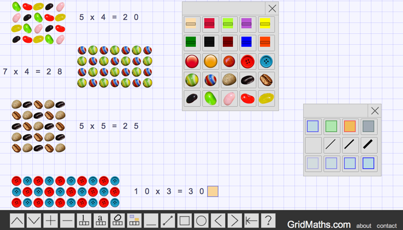 E is for Explore!: Grid Maths