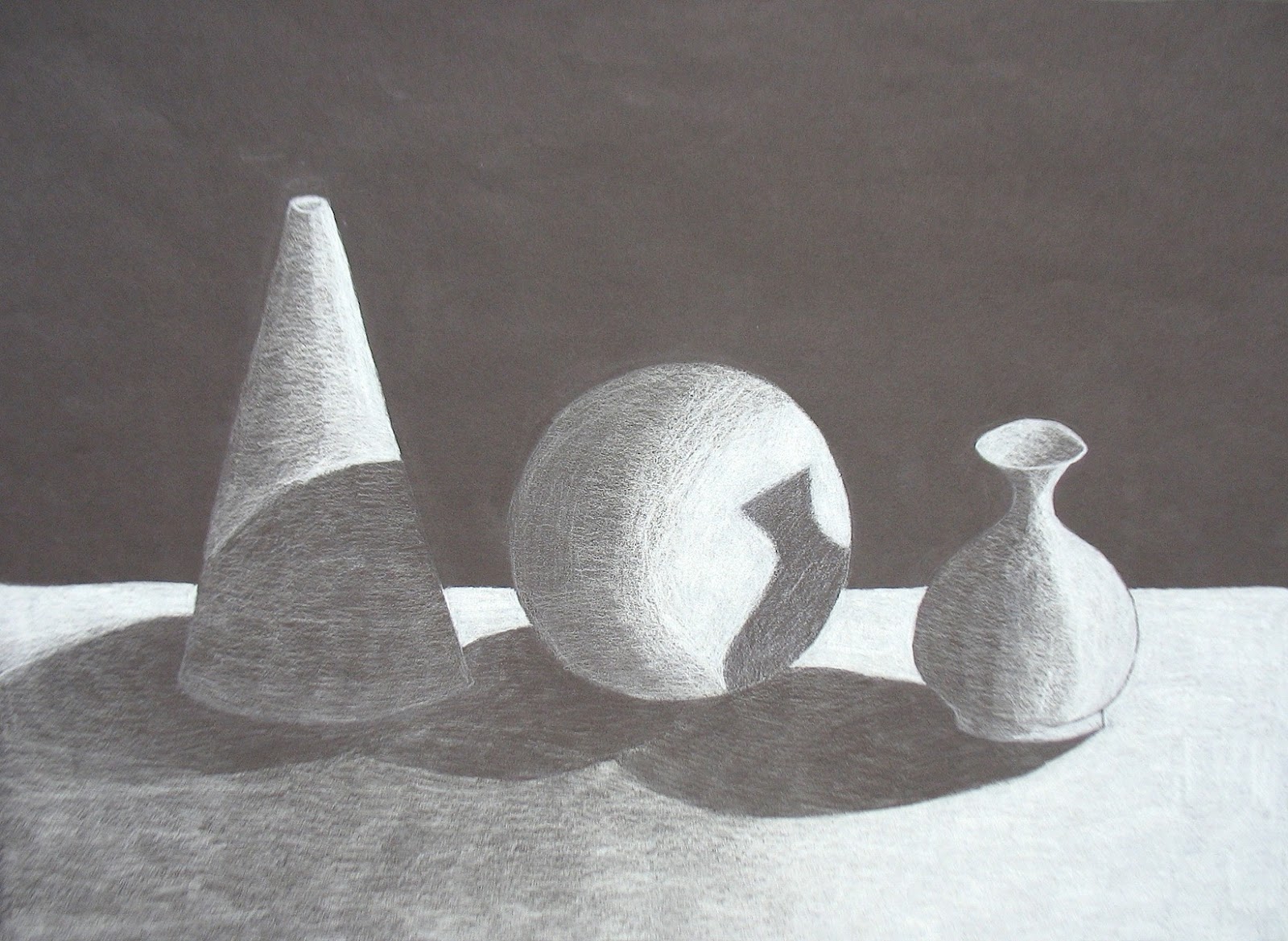 Introduction to Studio Art: Project 4: White on Black Drawing