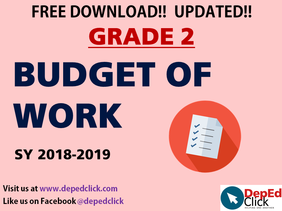 GRADE 2 Budget of Work (BOW) - DepedClick