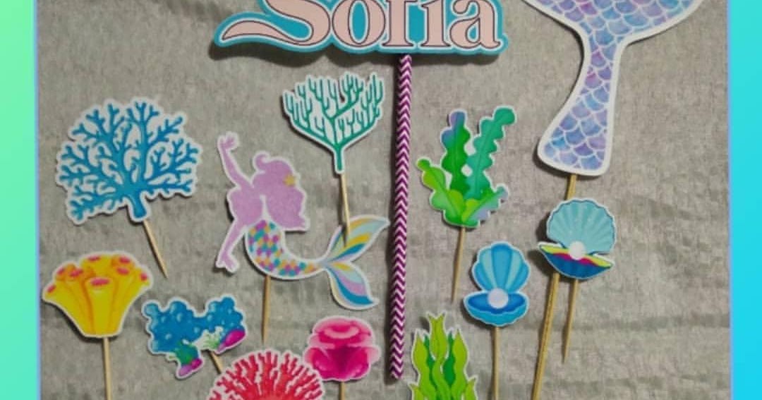 Topper Sirena Sofía - Mis Toppers Tus Toppers