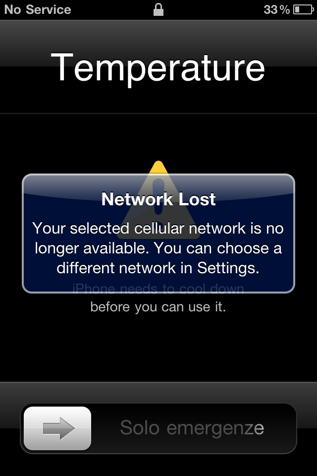Bloop Blooop Bleeeeeep: iPhone 4 buzzing on Temperature Warning!
