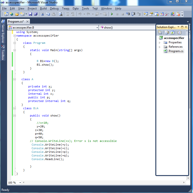 Access Specifier Or Modifier In C My Tutorials