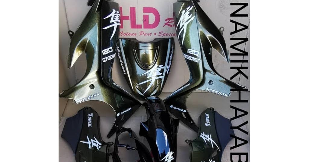 o2o BIKERS PARTS & ACCESSORIES: MODENAS DINAMIK DESIGN HAYABUSA COLOUR ...