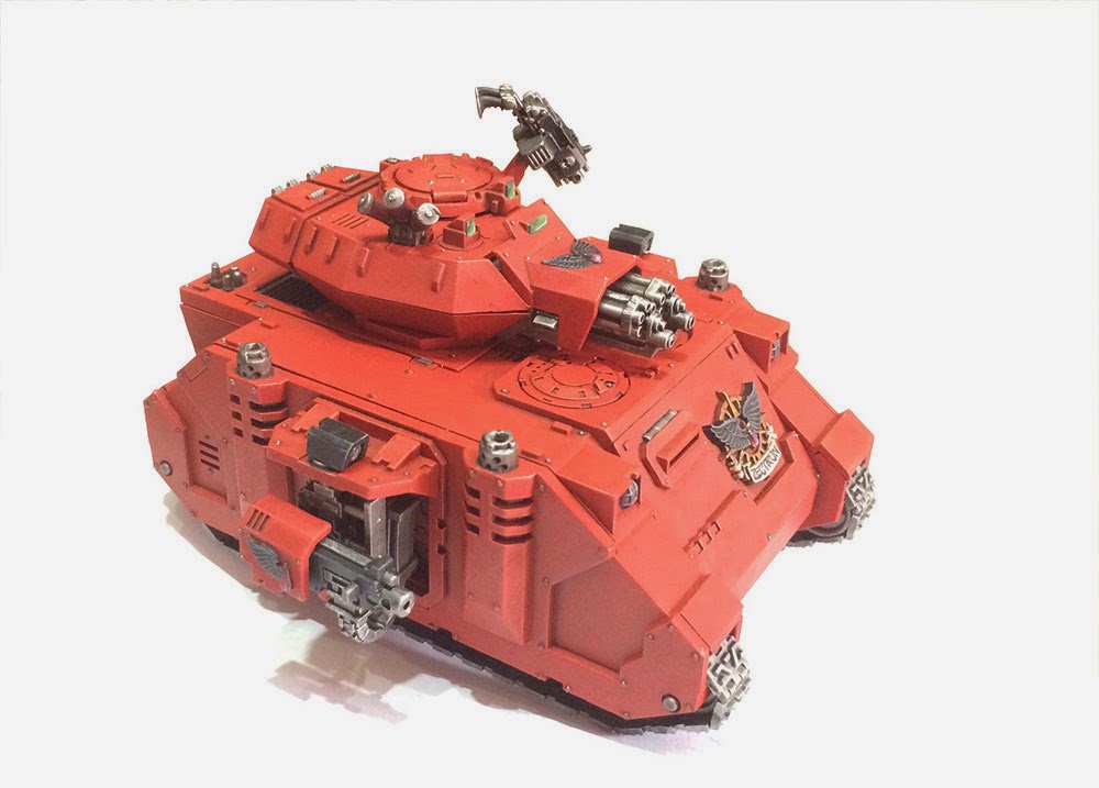 notquitepainted: WIP: Blood Angels Baal predator (assembled)