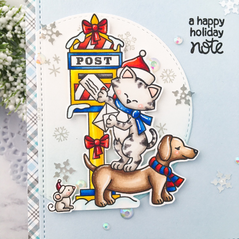 Newton's Nook Designs: Happy Holiday Note Card by November Guest ...