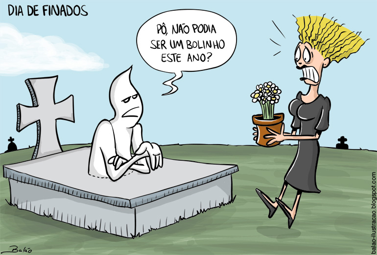 Balão - Ilustração: Dia de finados