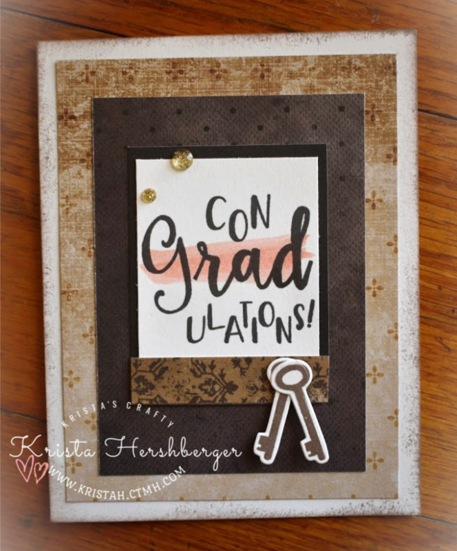 Krista's Crafty Corner: Joyful Stars Blog Hop - Con-GRAD-ulations card