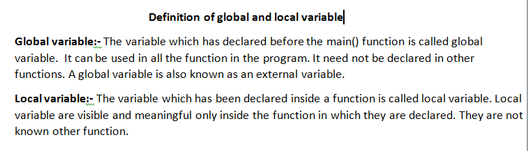 Basic structure of a C program