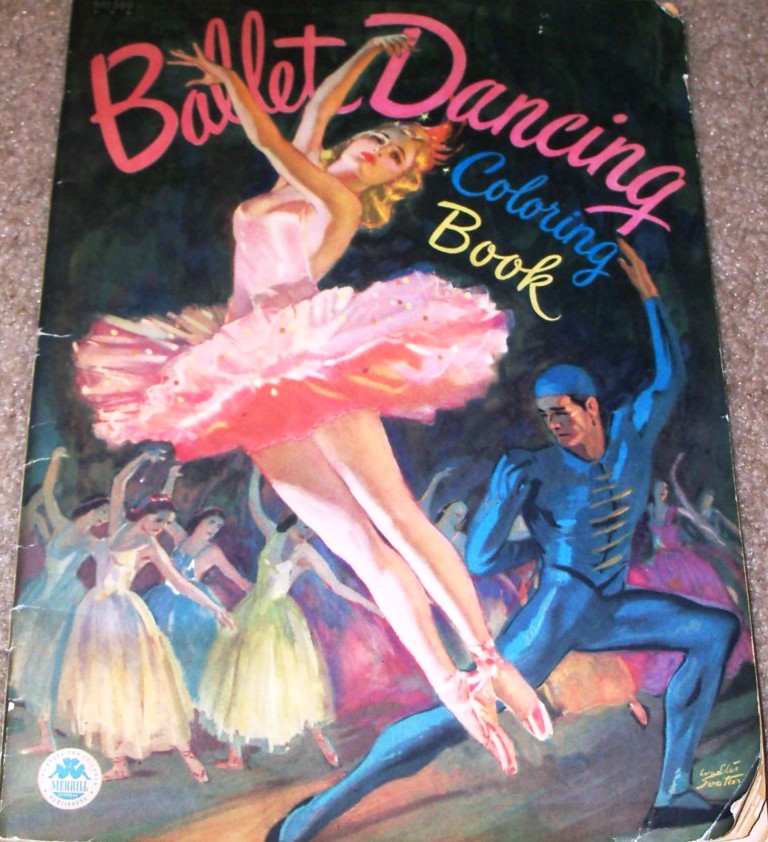 ☆Sharon's Sunlit Memories☆: Child's Ballet Book to Colour - Merrill (1955)