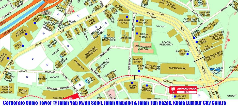 Wisma MPL @ Jalan Raja Chulan: Location Map