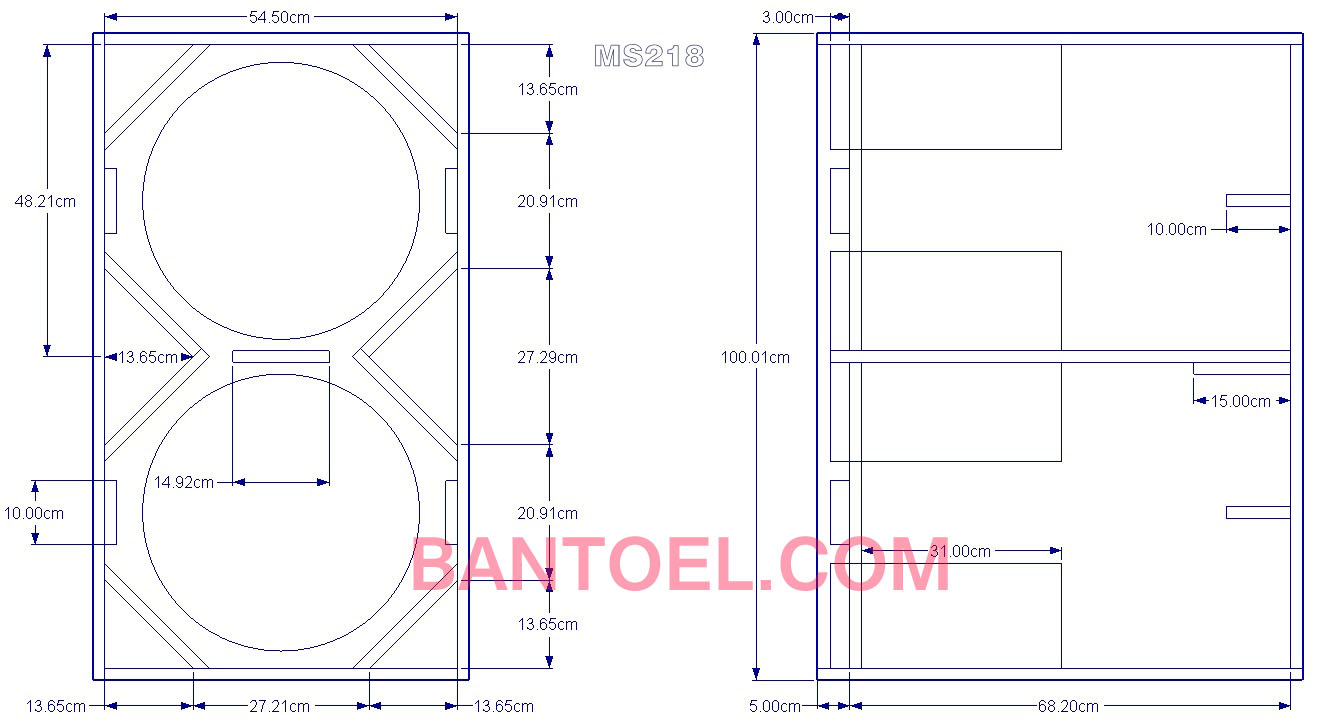 Skema box Martin MS218 Subwoofer