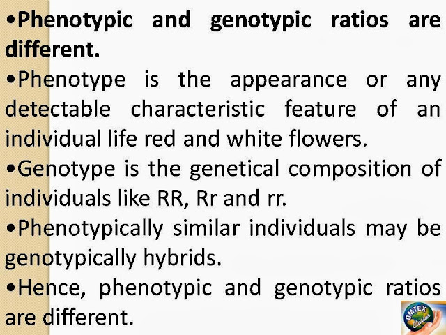 OMTEX CLASSES: Phenotypic and genotypic ratios are different