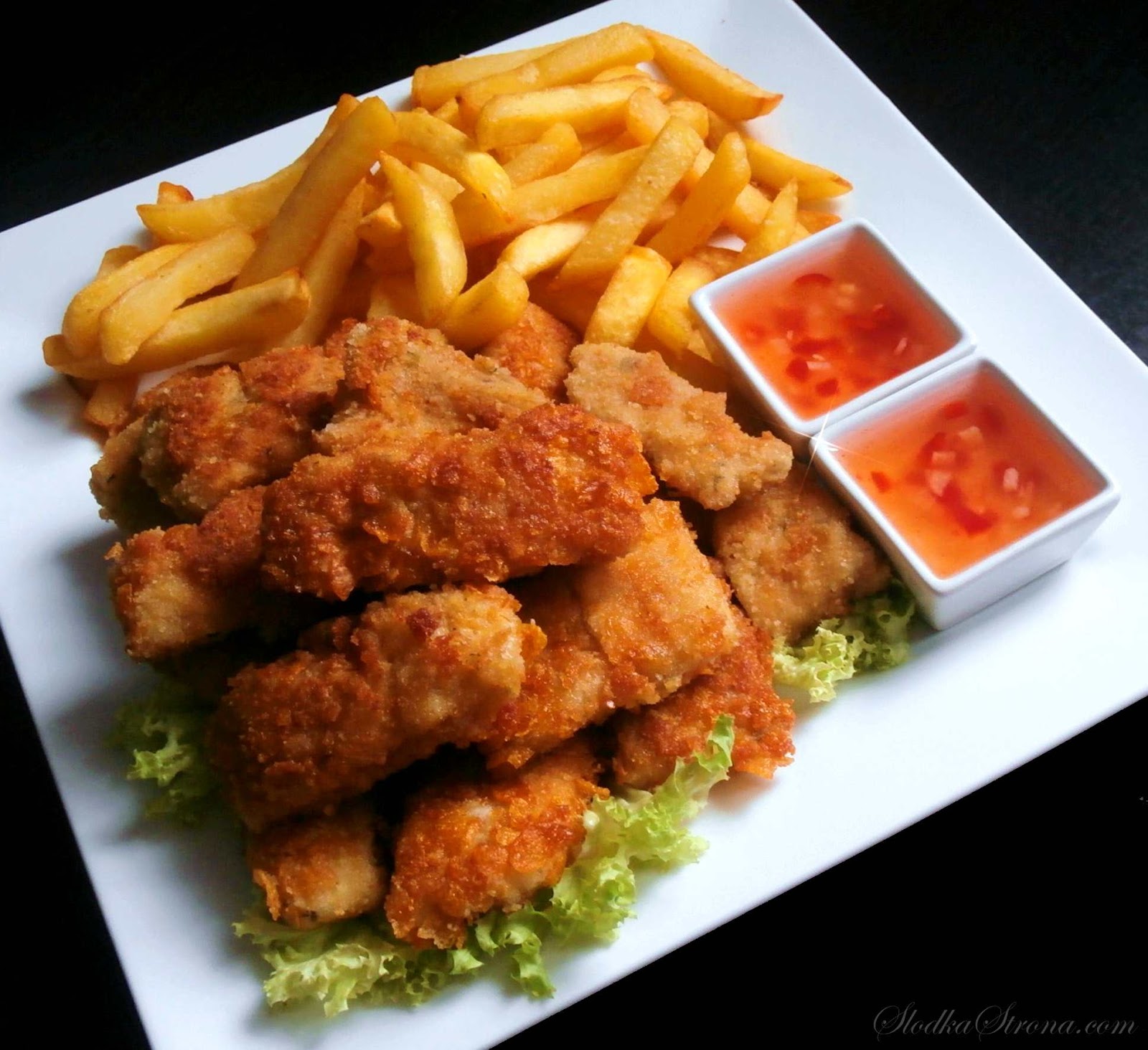 Słodka Strona: Nuggetsy Rybne w Płatkach Kukurydzianych