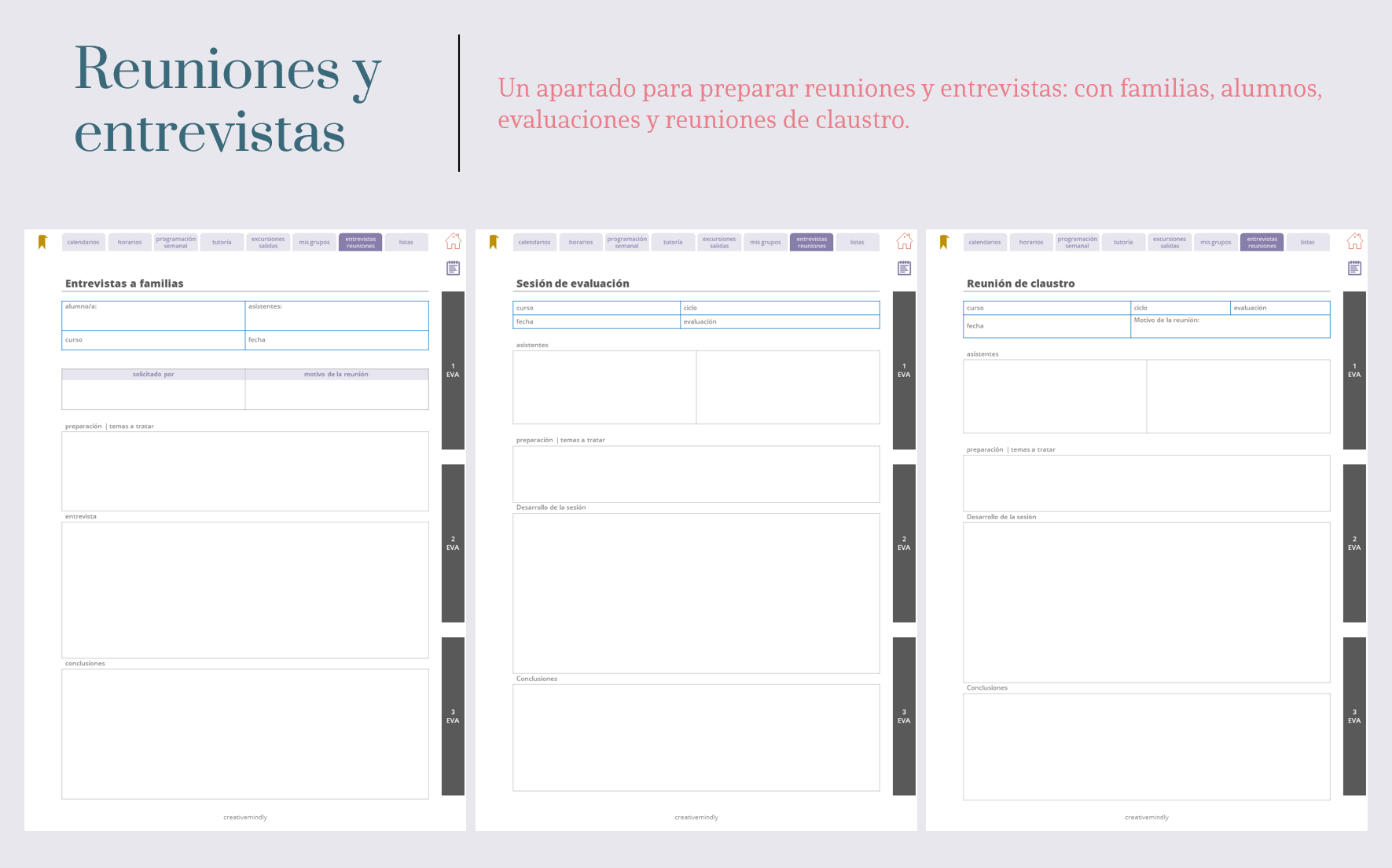 Creative Mindly: Cuaderno de profesor digital y editable 2021 2022