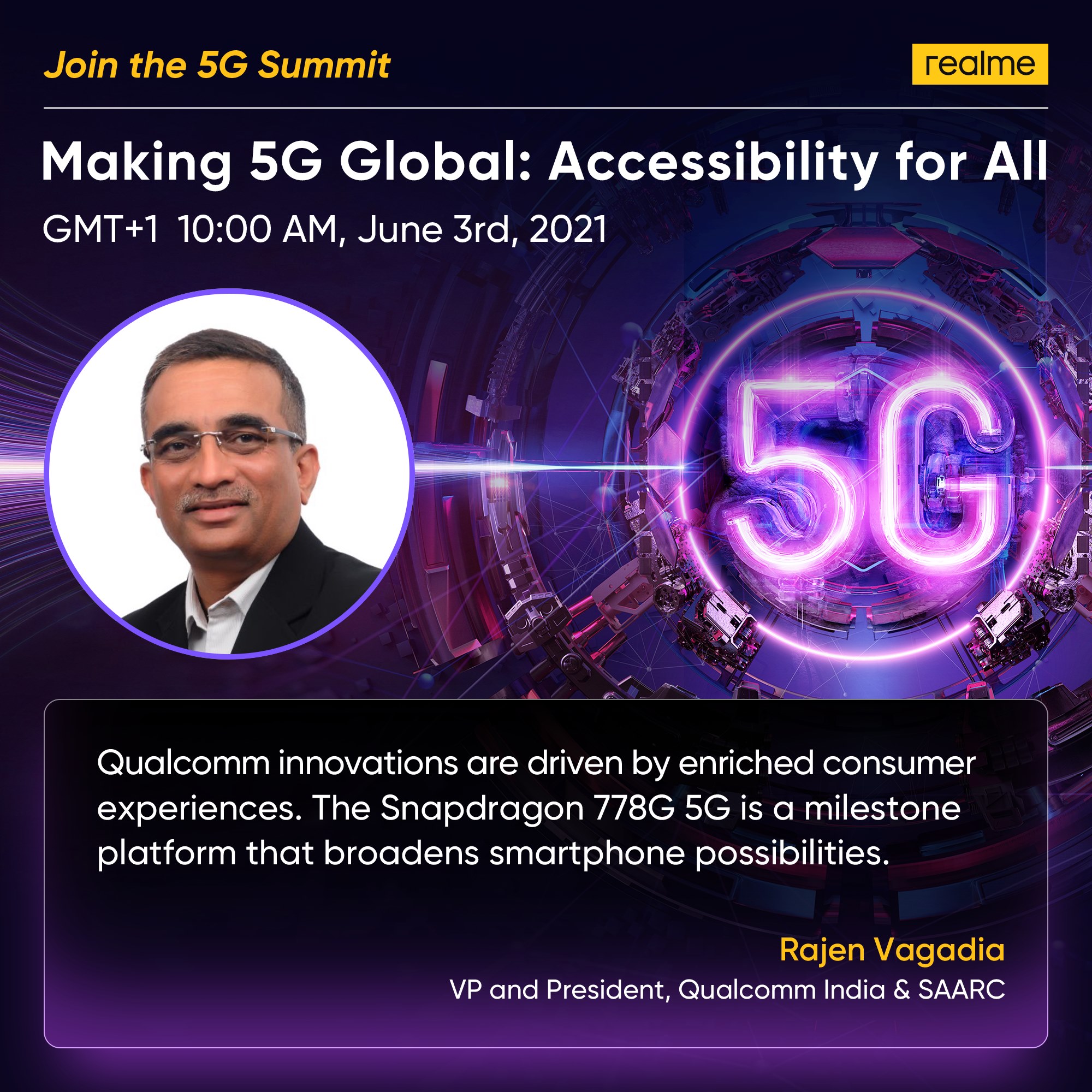 5G Summit Making 5G Global: Accessibility for All On 3rd June 2021 ...