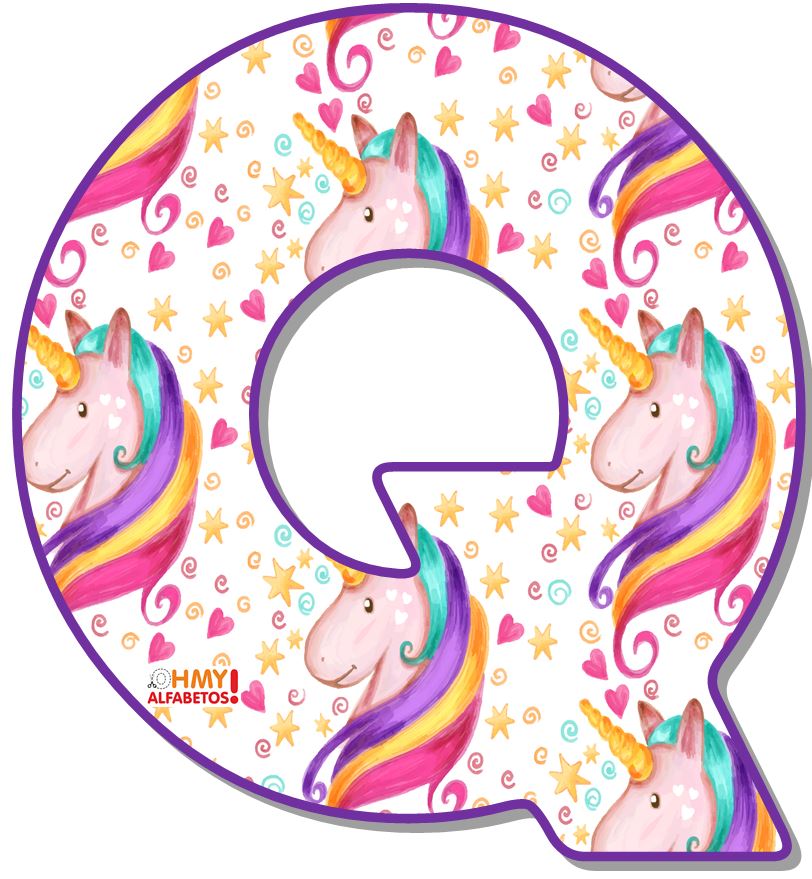 Abc de Unicornio. Unicorn Abc. - Oh my Alfabetos!