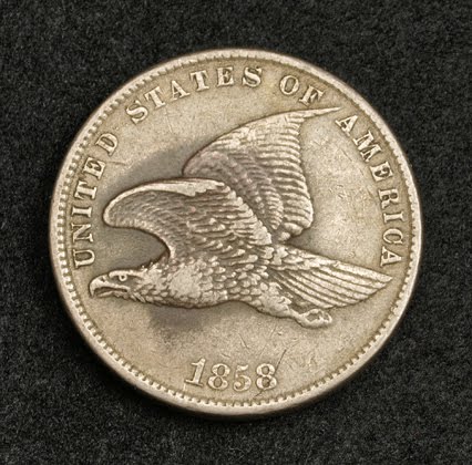 United States. Flying Eagle One Cent Coin, 1858.|World Banknotes ...