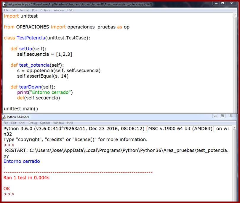 APRENDER A PROGRAMAR CON PYTHON: PRUEBAS UNITARIAS