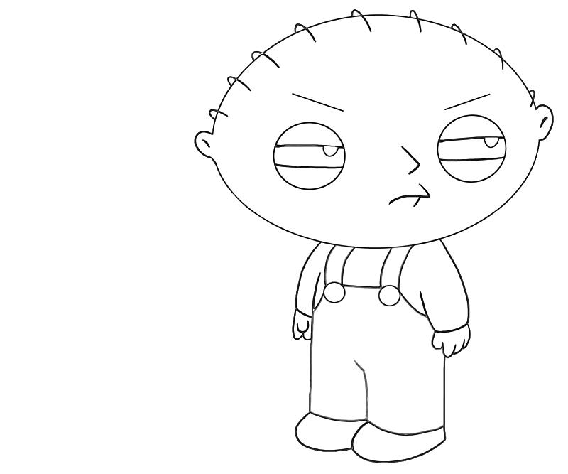 Entrelosmedanos: Stewie Griffin Coloring Pages