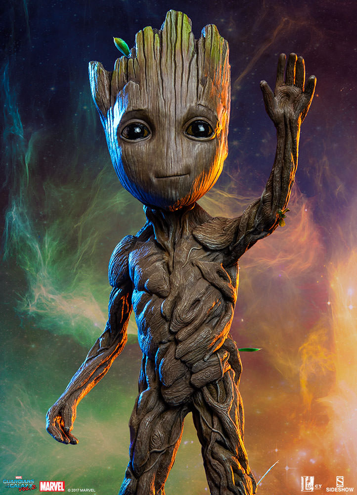 Bebê Groot em tamanho real pela Sideshow ~ Universo Marvel 616