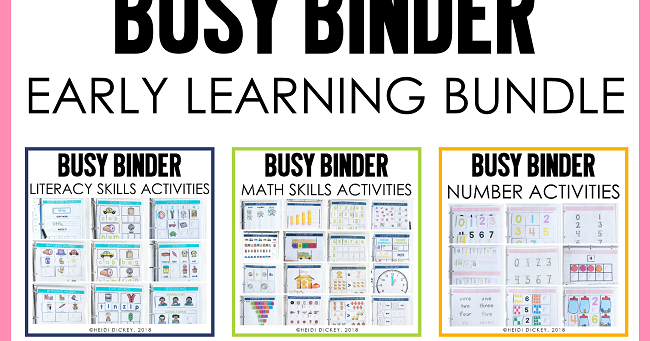 Busy Binders | Lets Play.Learn.Grow