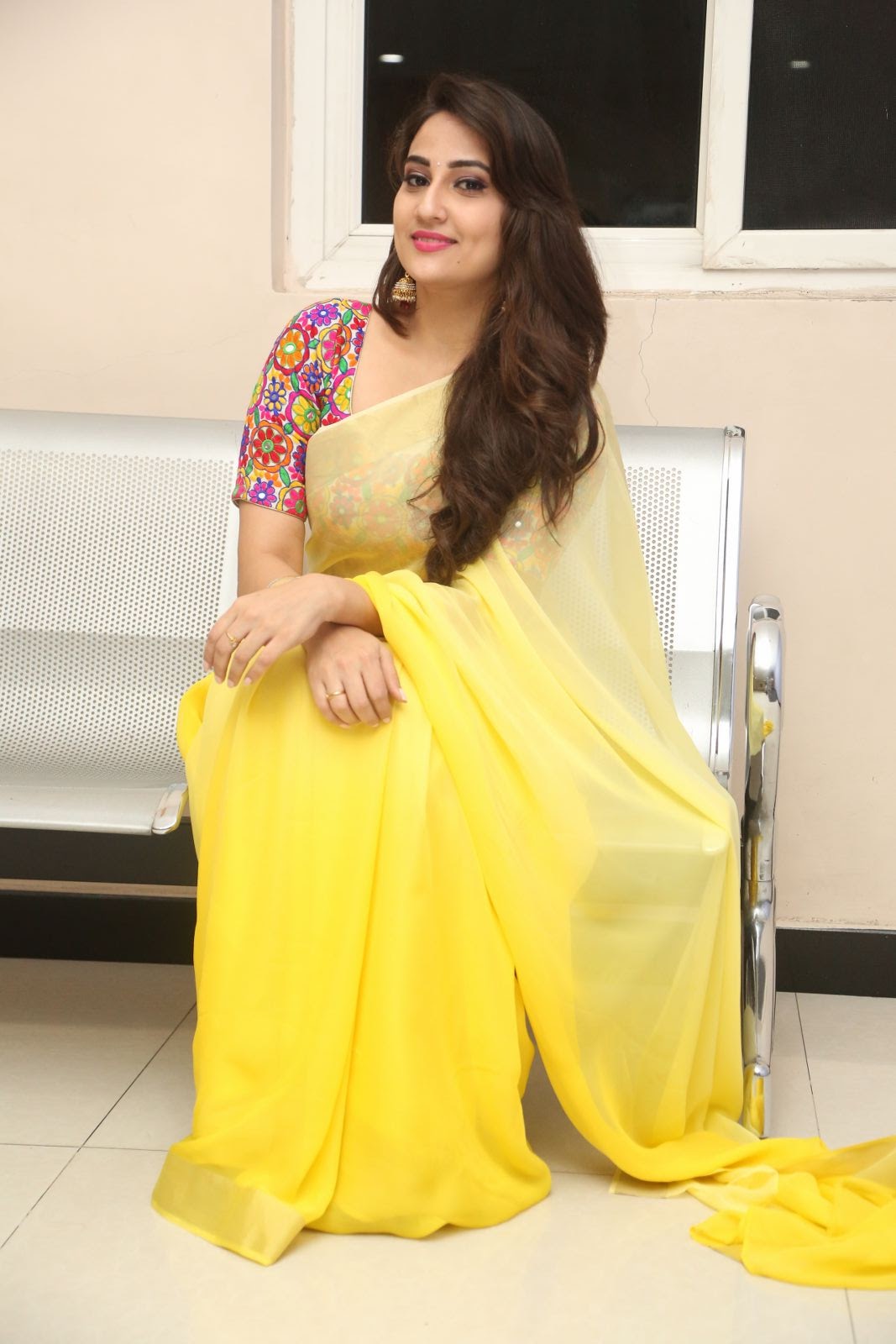 Anchor Manjusha latest dazzling photos gallery