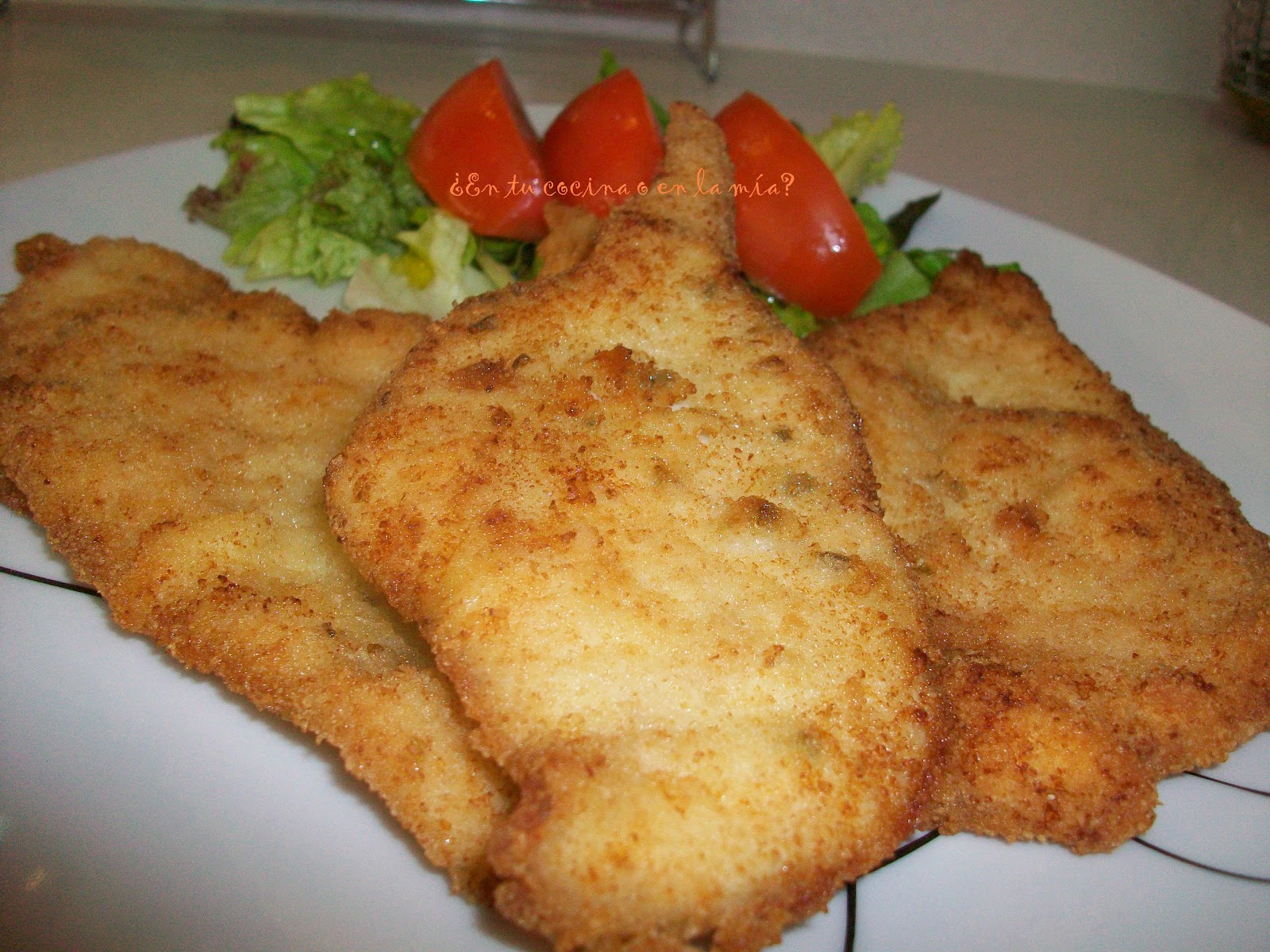 ¿En tu cocina o en la mía?: POLLO EMPANADO CON ESPECIAS