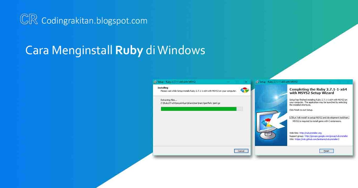 Cara Menginstall Ruby di Windows ~ CODING RAKITAN | INSPIRASI CODING TERUPDATE | android studio ...