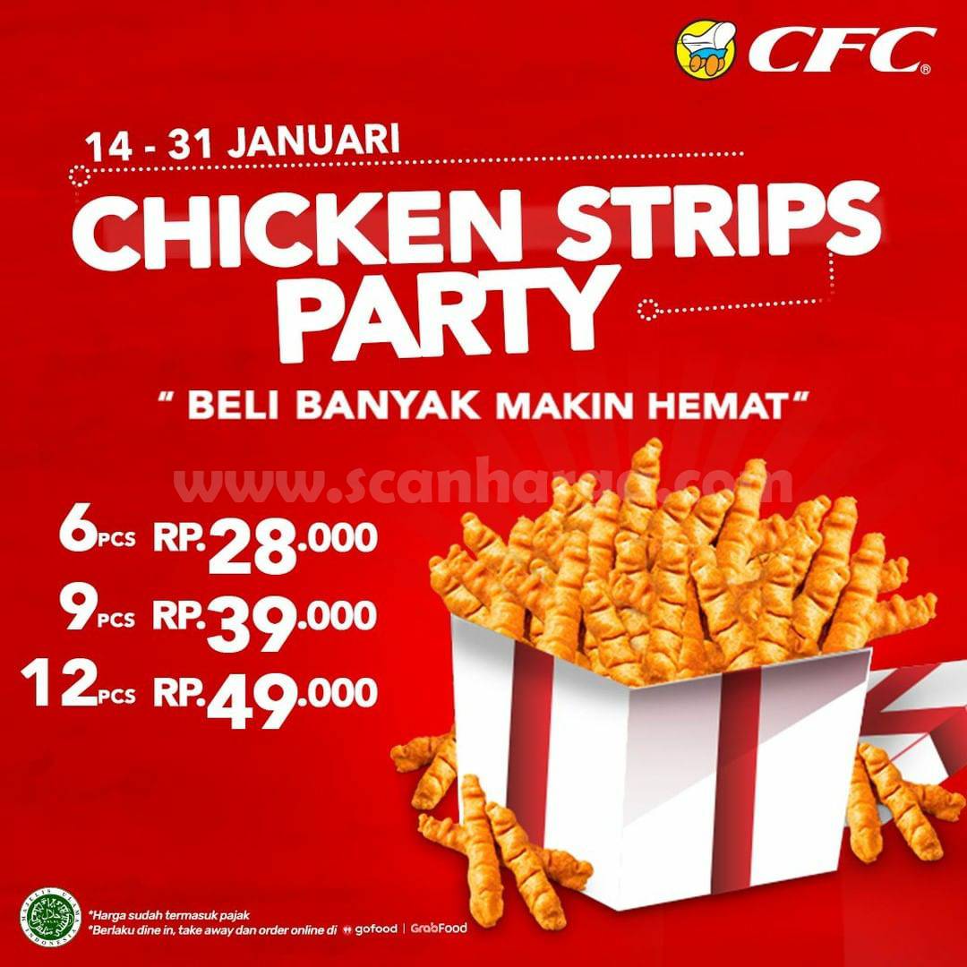 CFC Promo Chicken Strips Party harga spesial 6 pcs hanya Rp 28.000 ...