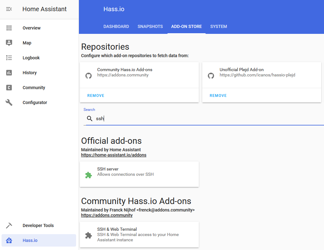 hass.io: how to access and edit files