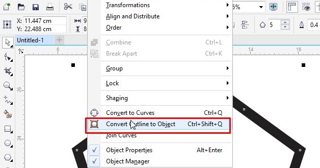 Cara Convert Outline Menjadi Object Pada Coreldraw Biologizone