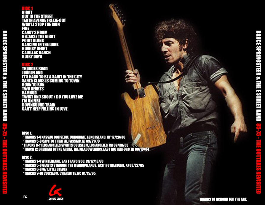 Rock Vault Audio: Bruce Springsteen 85-75 - The Outtakes Revisited (EV2 ...