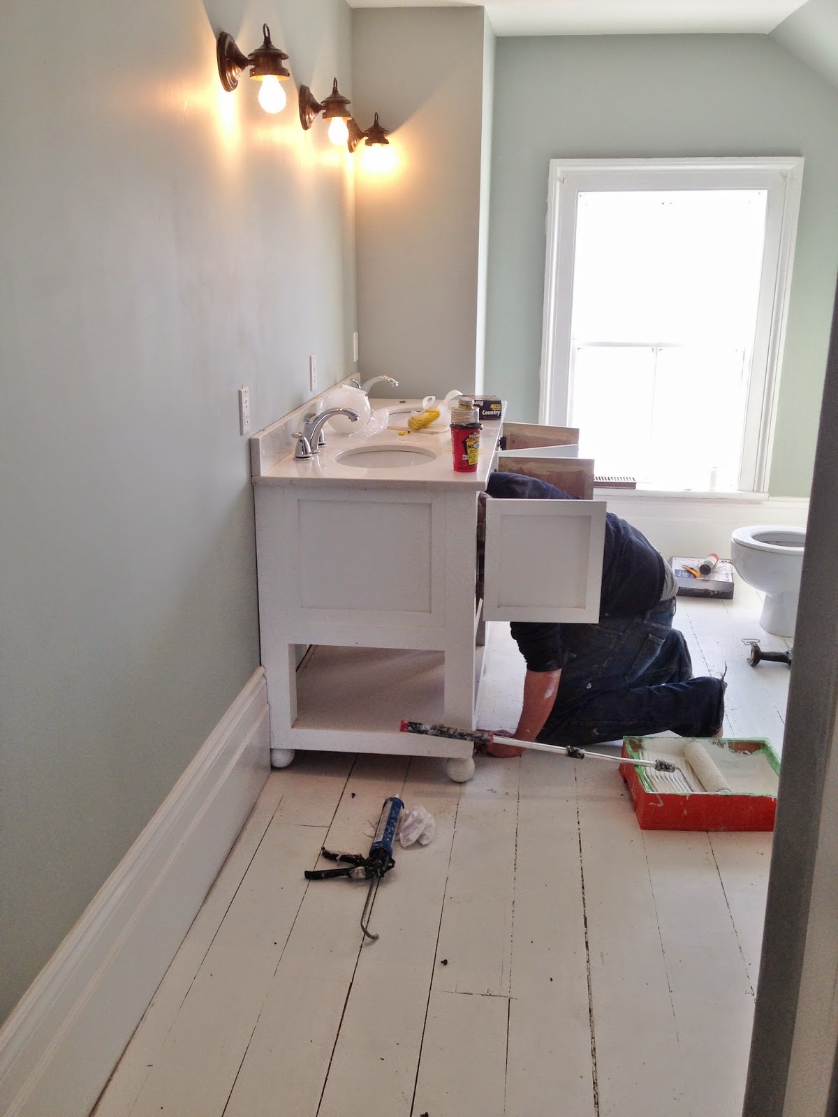 Repurposed Gems: Pottery Barn Knock-Off Vanity