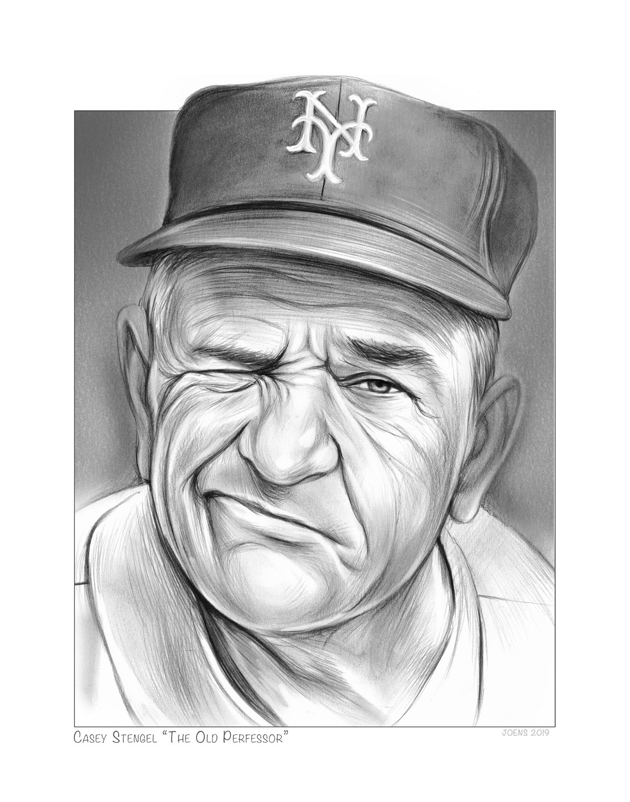 Sketch of the Day: Charles Dillon "Casey" Stengel 1890 - 1975