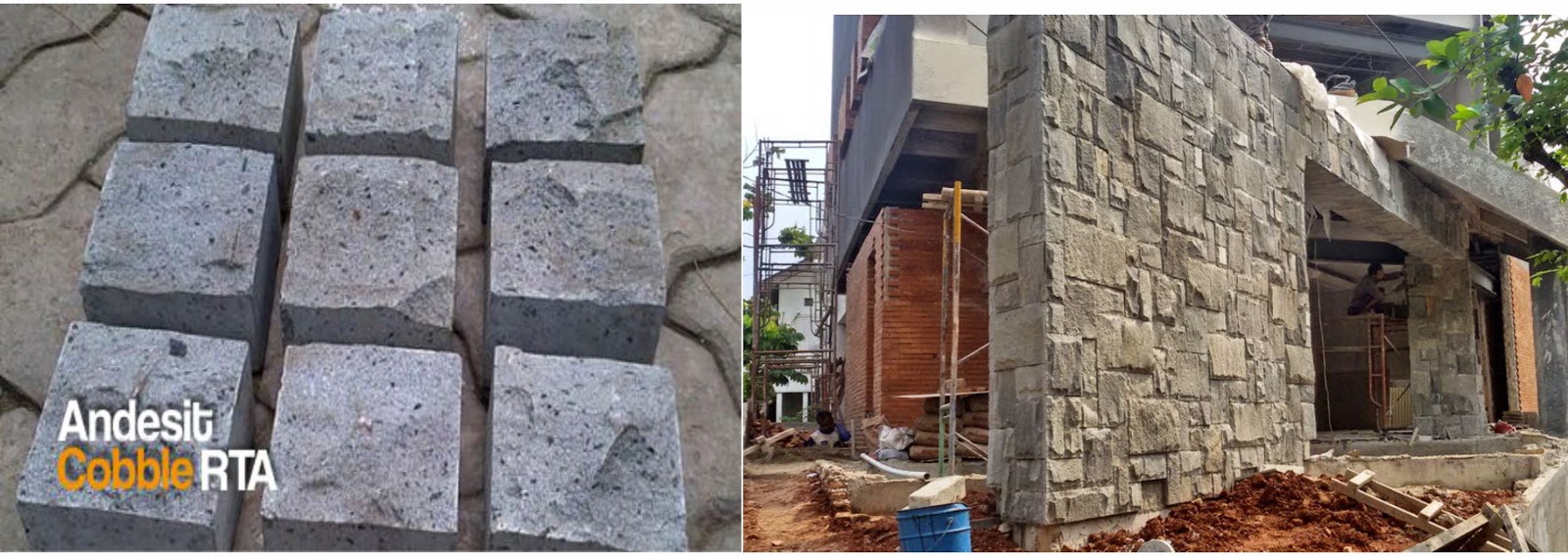Dinding Kokoh Berkarakter Dengan Batu Andesit RTA ! ~ JUAL BATU ALAM ...