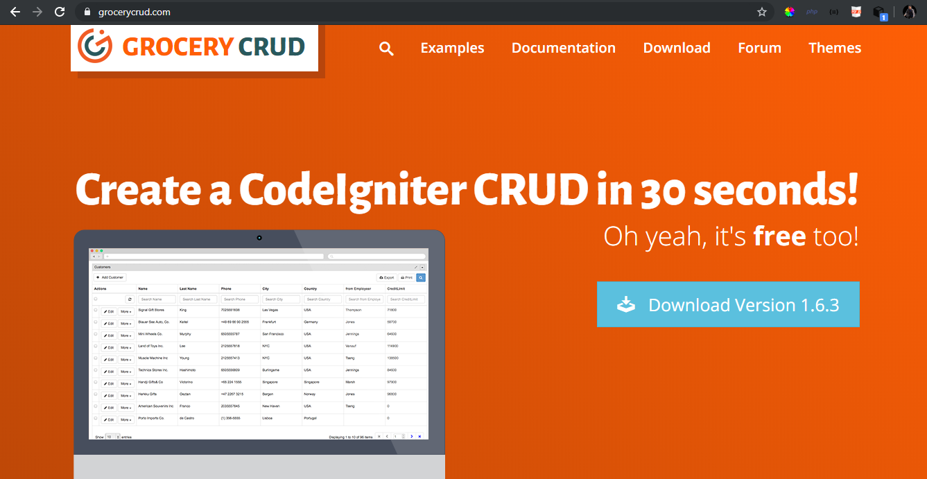 Membuat Crud dengan Grocery Crud di CodeIgniter