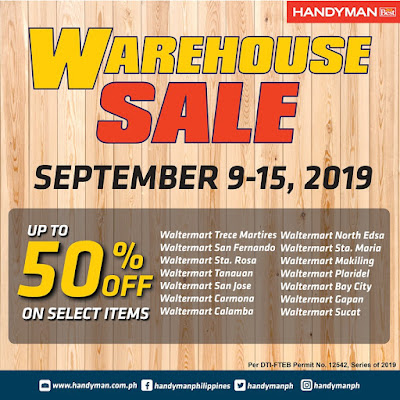 Manila Shopper: Handyman Warehouse SALE: Sept 2019