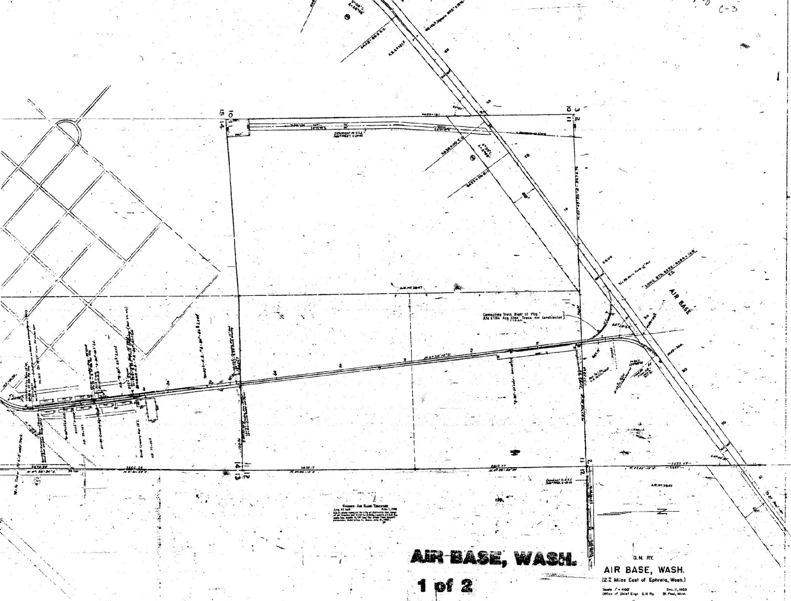 Big Bend Railroad History: Air Base Map