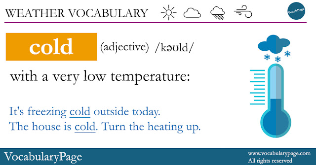 Weather Vocabulary - Cold