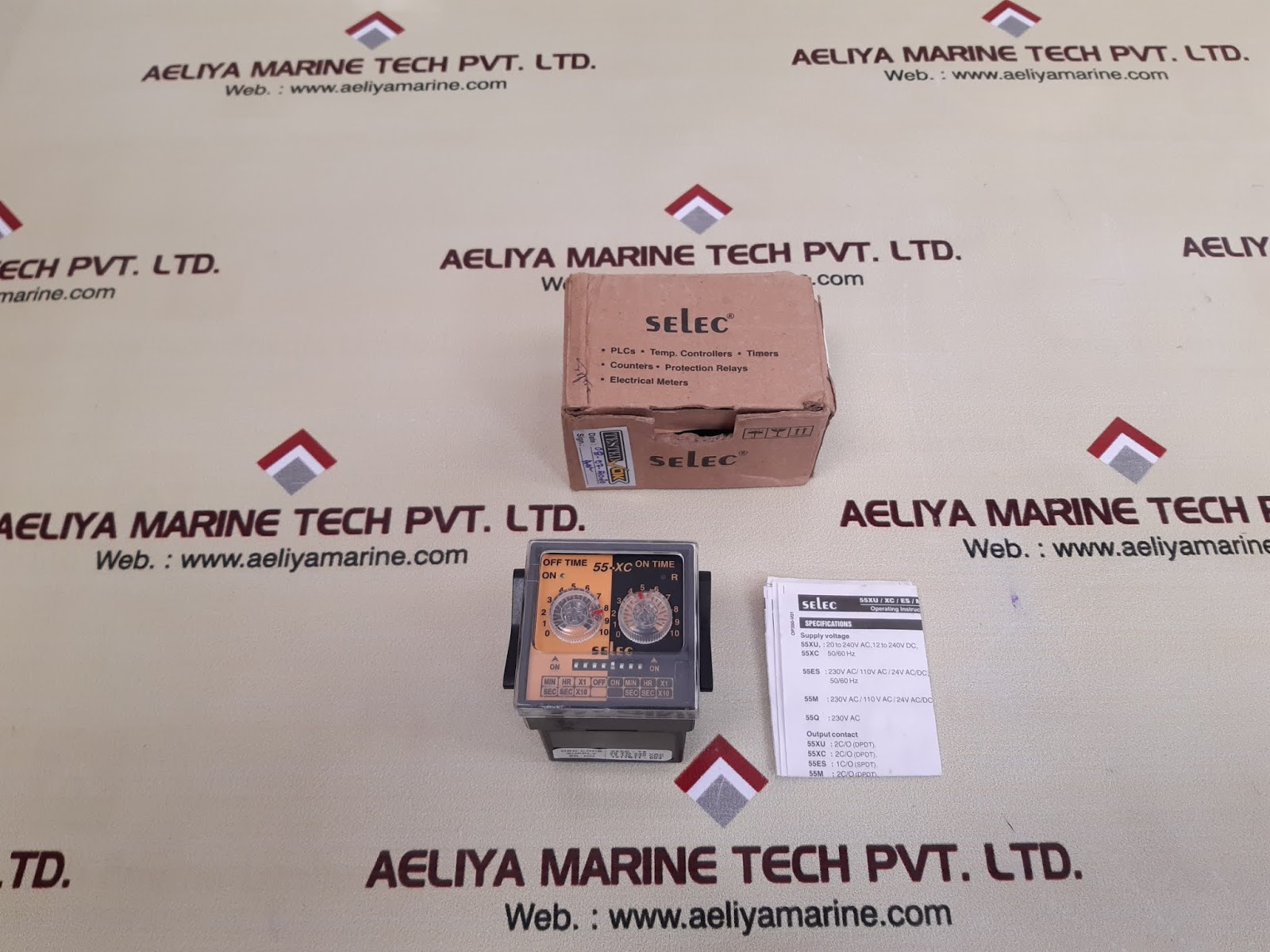 SELEC 55-XC PANEL MOUNTED TIMER - Aeliya Marine
