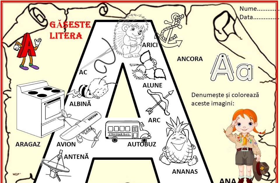 EDUCATIA CONTEAZA : ÎNVĂȚĂM LITERELE