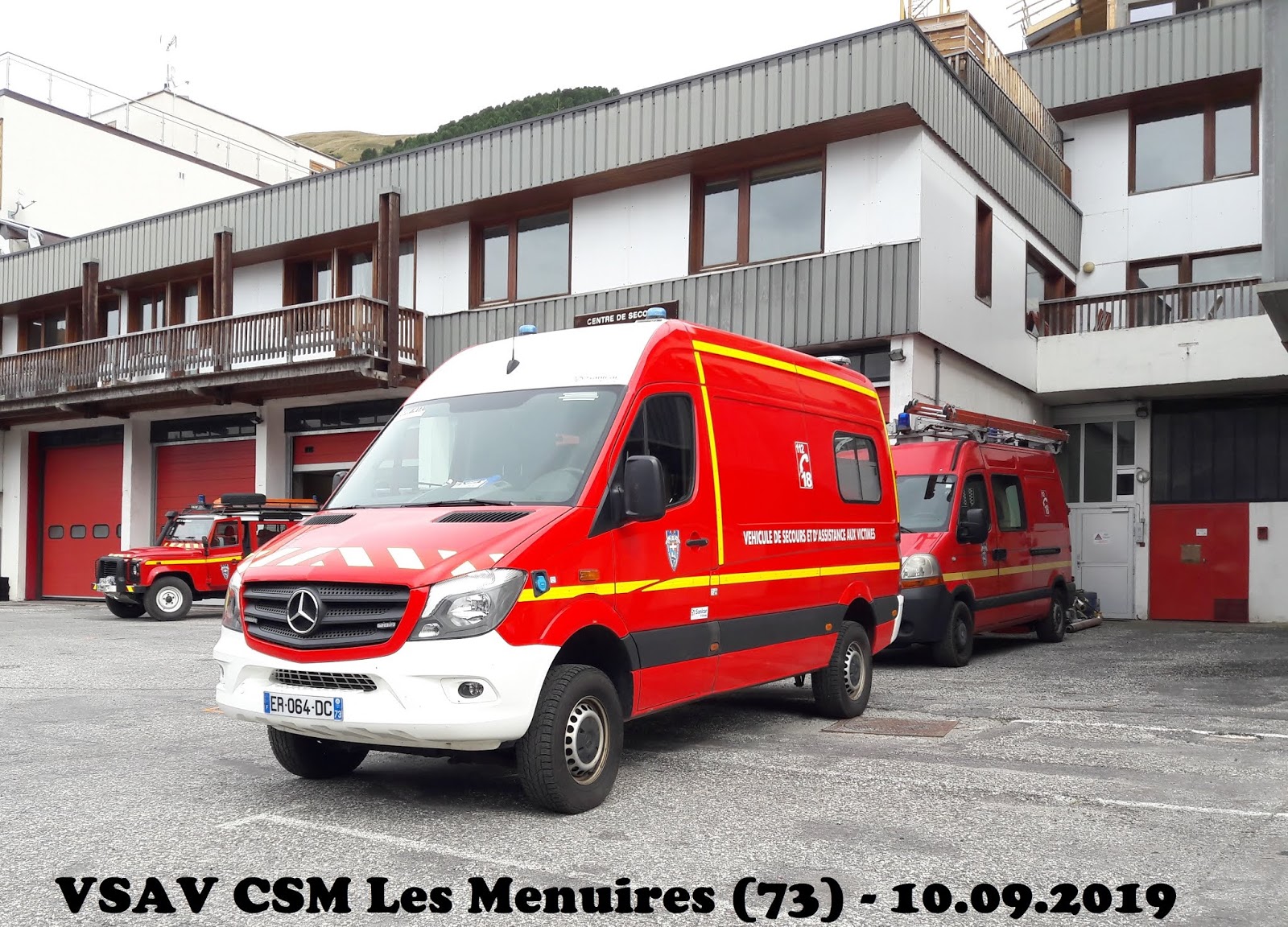 Véhicules Pompiers: VSAV CSM Les Menuires (73) - 10.09.2019